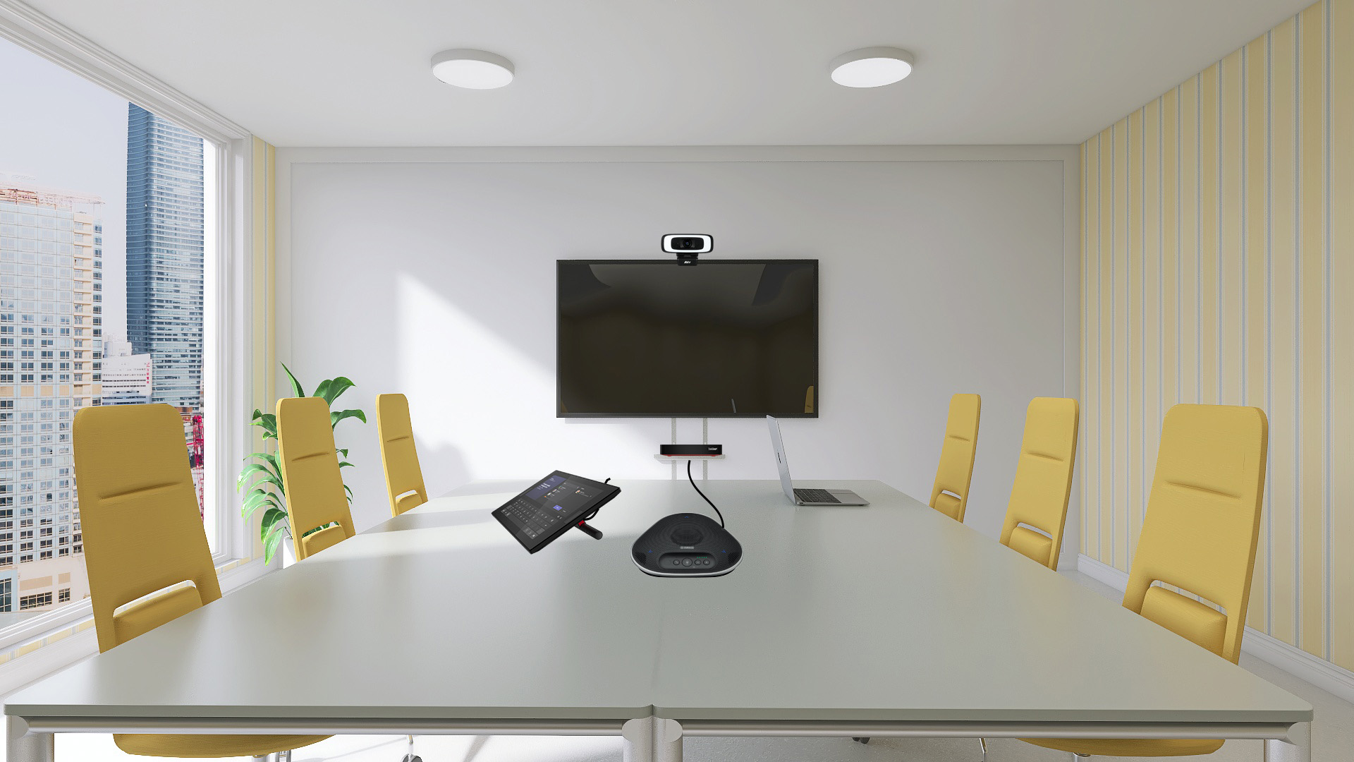 オンライン会議・小会議室（Microsoft Teams Rooms）の構成例 | VTVジャパン